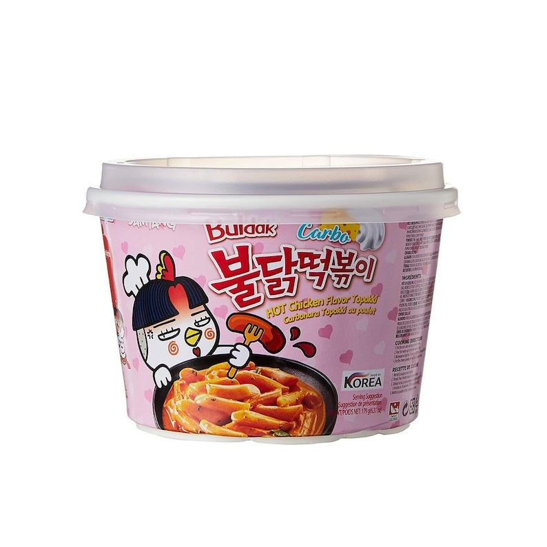 Buldak Tteokbokki Korean Rice Cake Instant Korean Snack Tteok ...
