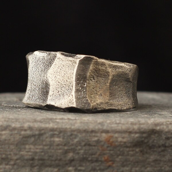 Rustic Mens Ring - Etsy