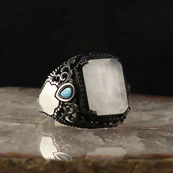 Mens Gemstone Rings - Etsy