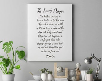 Our Father the Lord's Prayer SVG, PDF, Digital File Vector Graphic ...