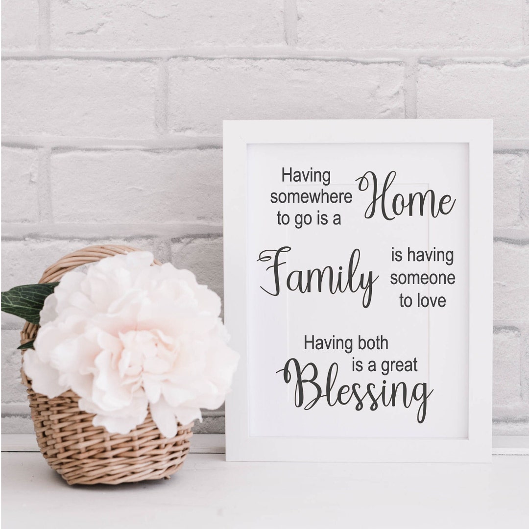 Family Blessing Digital Print, Digital Printable, Digital Download ...