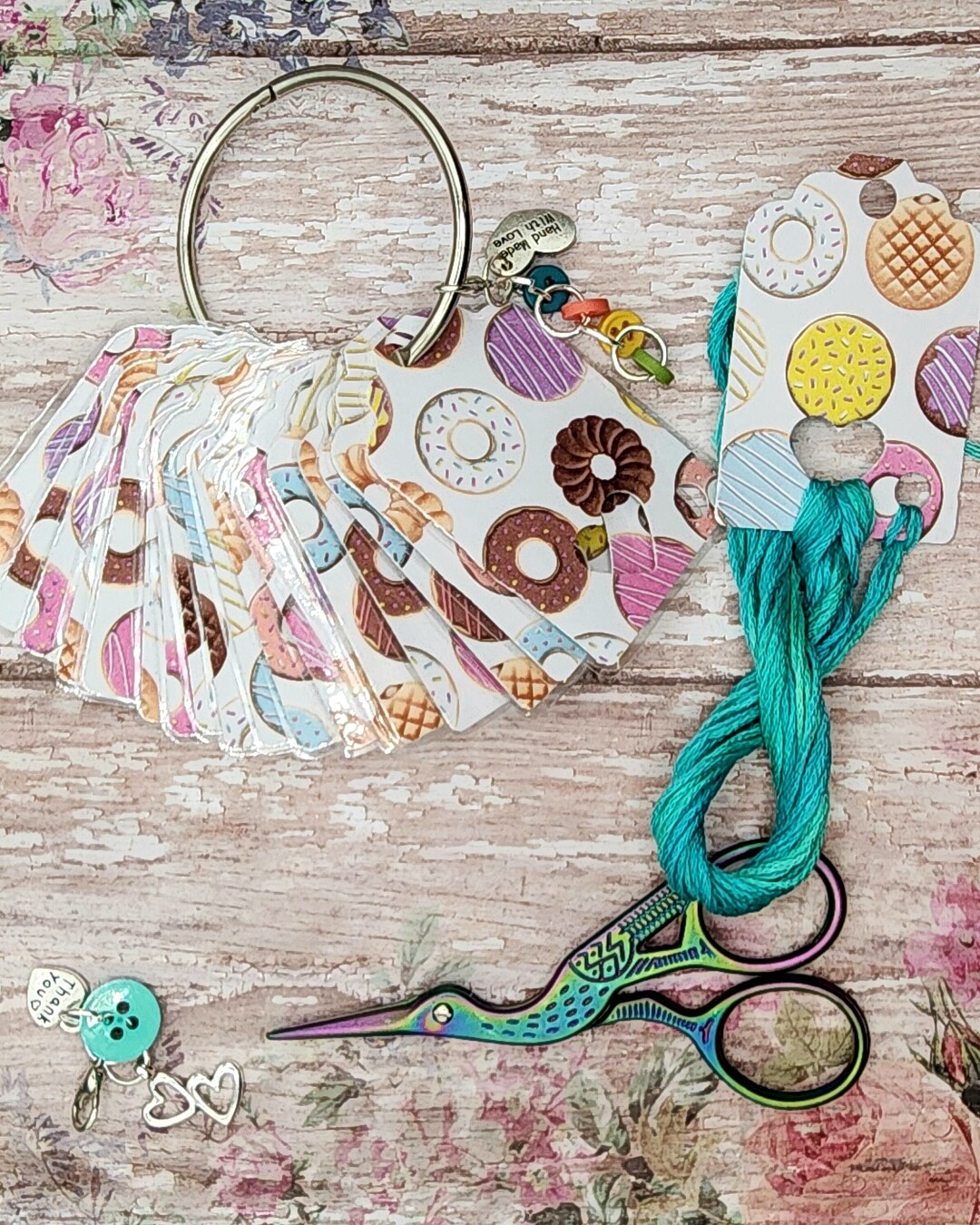 Break Time Design Floss Drops, Cross Stitch Floss Drops, Embroidery ...