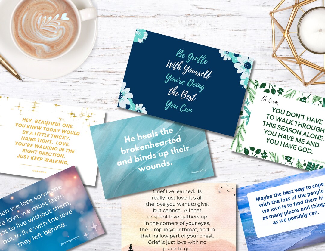 Grief Affirmation Cards - With Sympathy Affirmation Card Pack ...