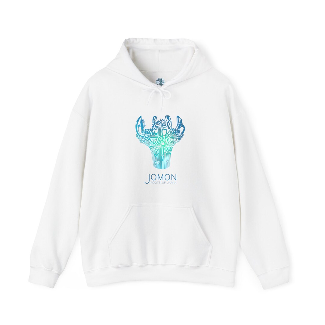 Jomon Japanese Hoodie, Jomon Period Folk Art Jomon Doki Print ...