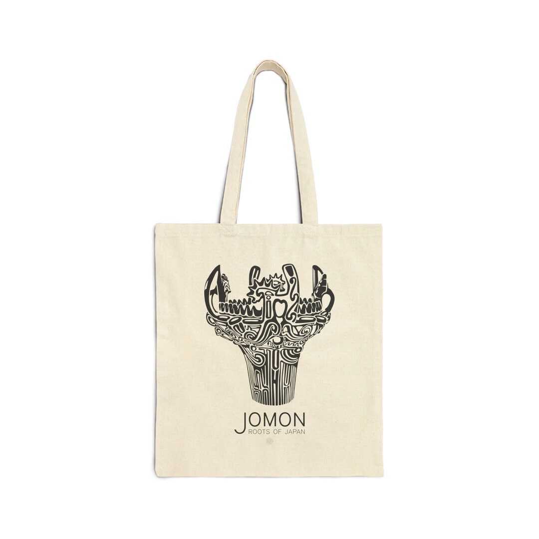 Jomon Japanese Tote Bag, Ancient Japan Jomon Period Folk Art Jomon Doki ...