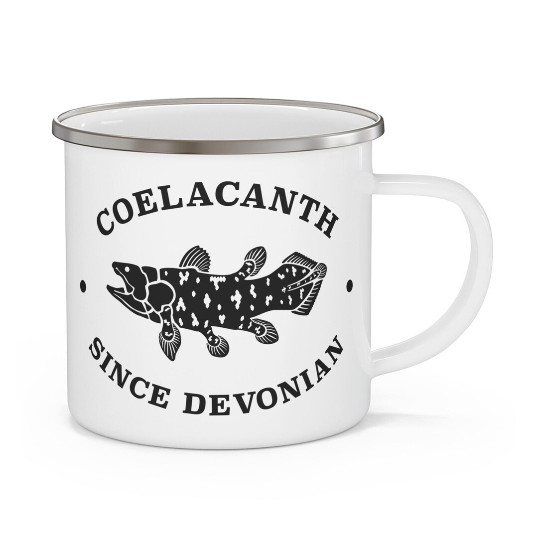 Coelacanth Prehistoric Fish Mug, Paleontology Marine Biology Gifts ...