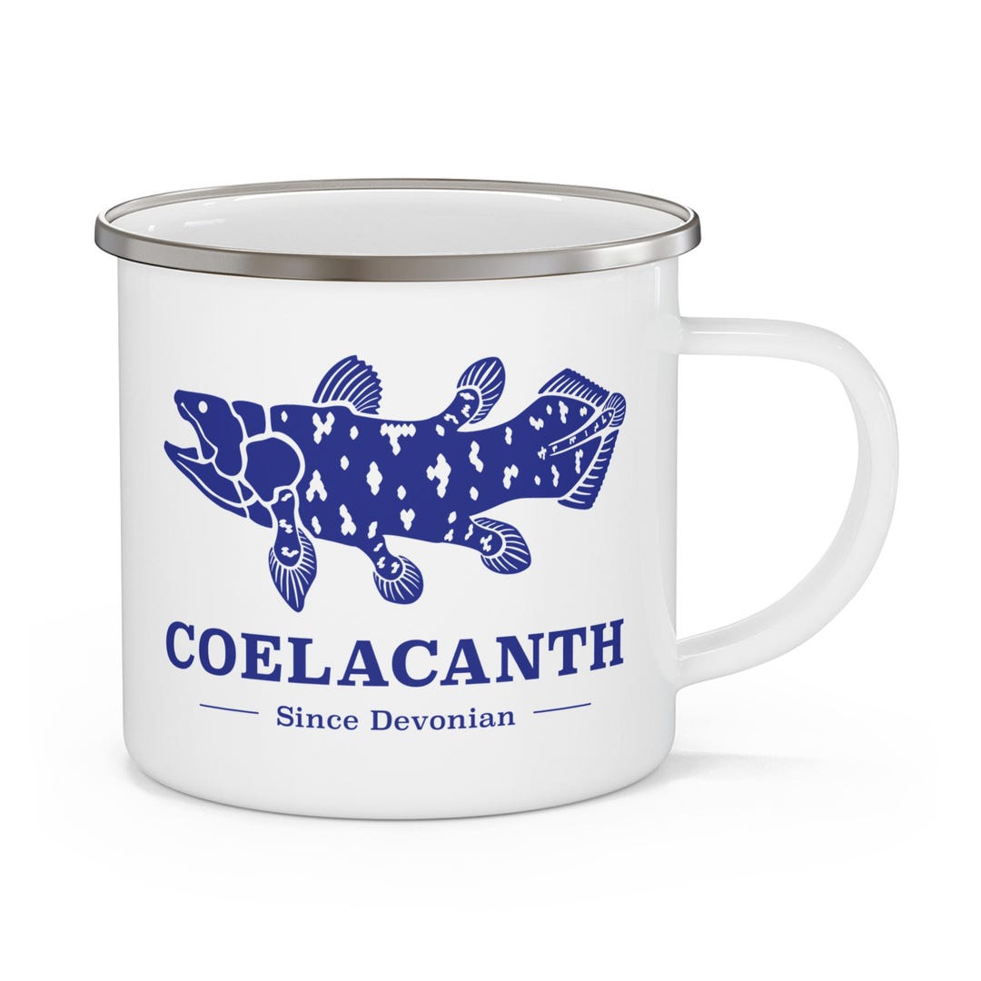 Coelacanth Prehistoric Fish Mug, Paleontology Marine Biology Gifts ...