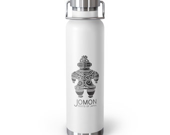 Jomon Japanese Water Bottle, Jomon Period Folk Art Jomon Doki Print ...