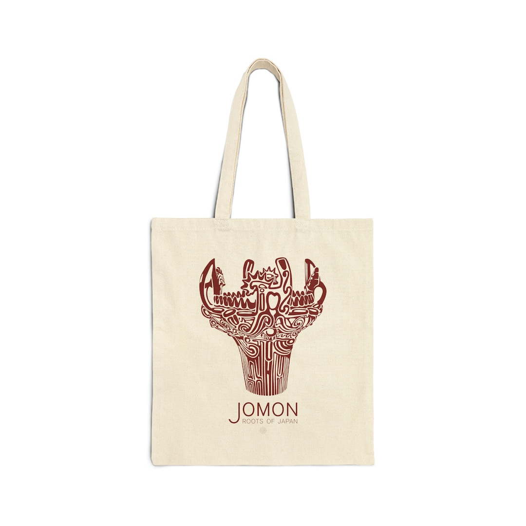Jomon Japanese Tote Bag, Ancient Japan Jomon Period Folk Art Jomon Doki ...