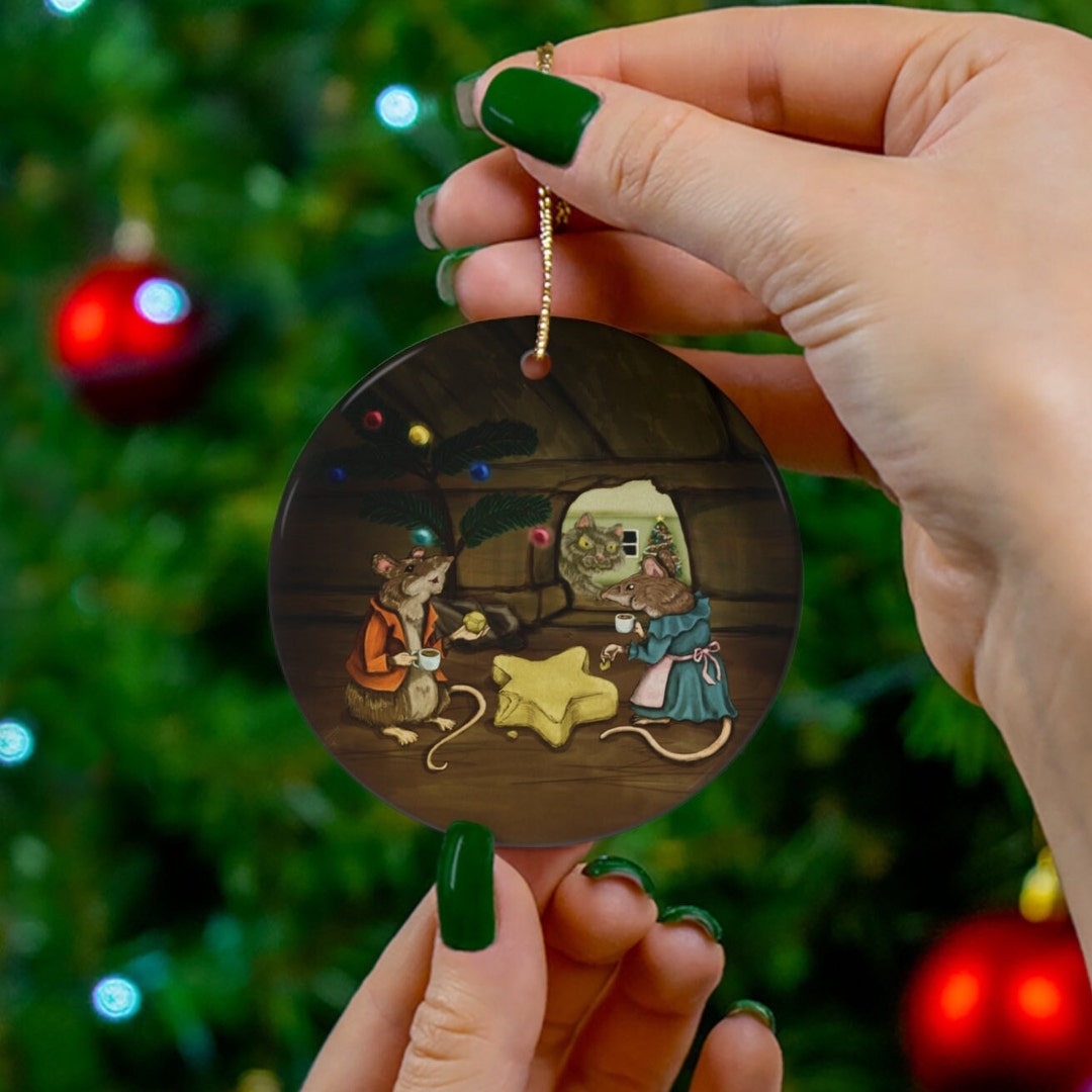 Mouse Christmas Ornament, Mice Bauble, Christmas Tree Decoration, Cute ...