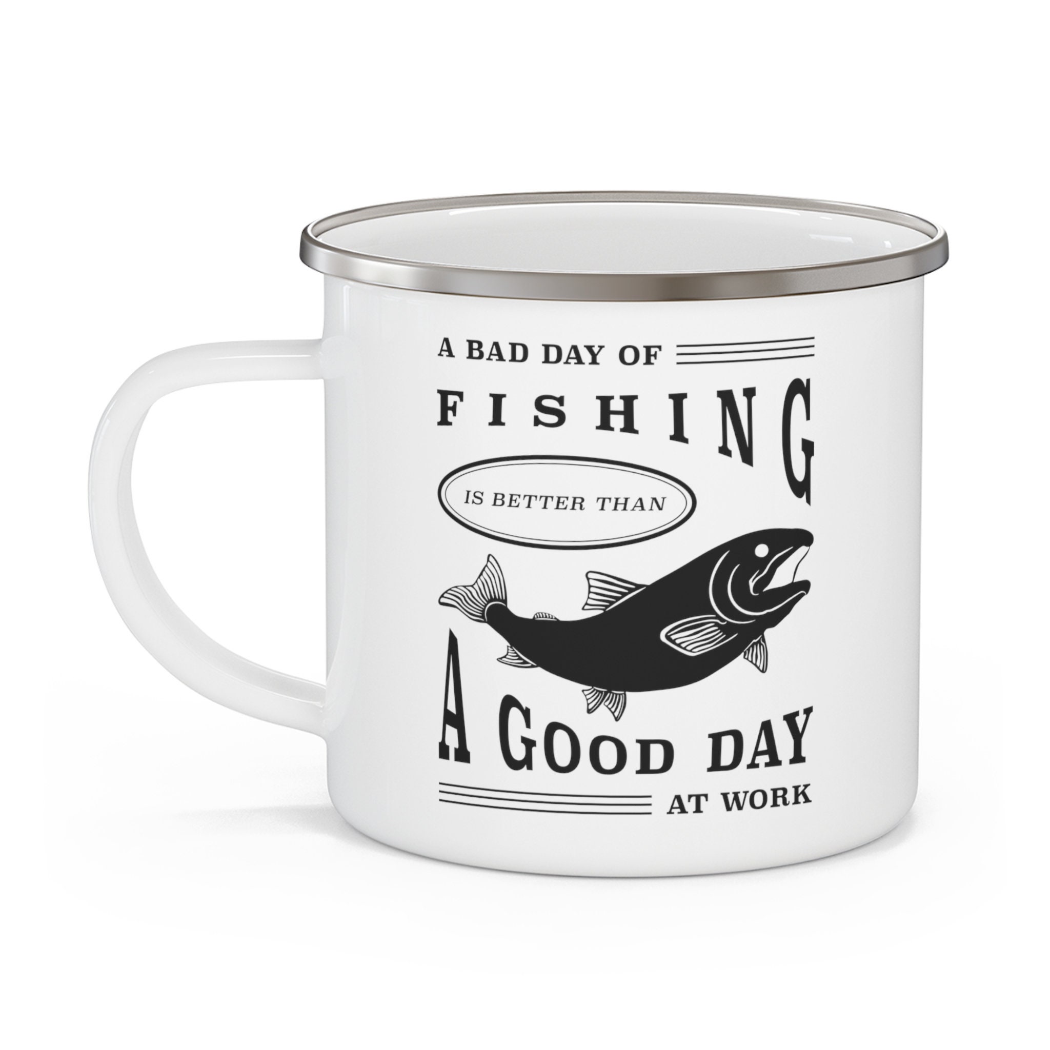 Fly Fishing Gifts Fisherman Mug, Outdoor Camping Cup for Fishermen ...