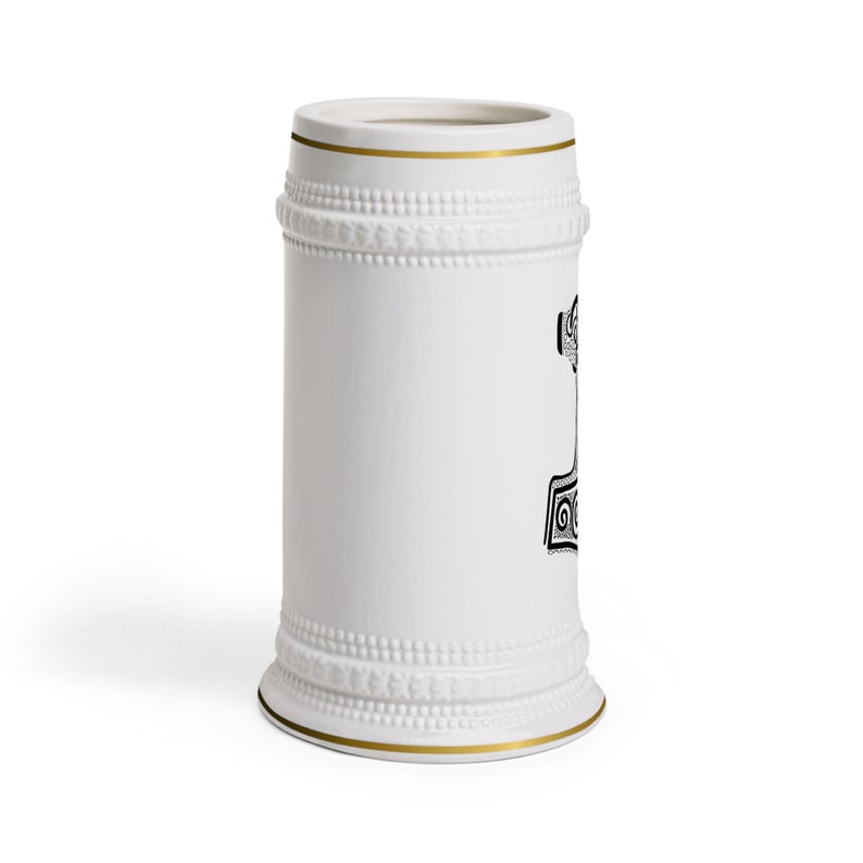 Mjolnir Viking Beer Mug, Thor Hammer Mead Tankard, Norse Mythology ...