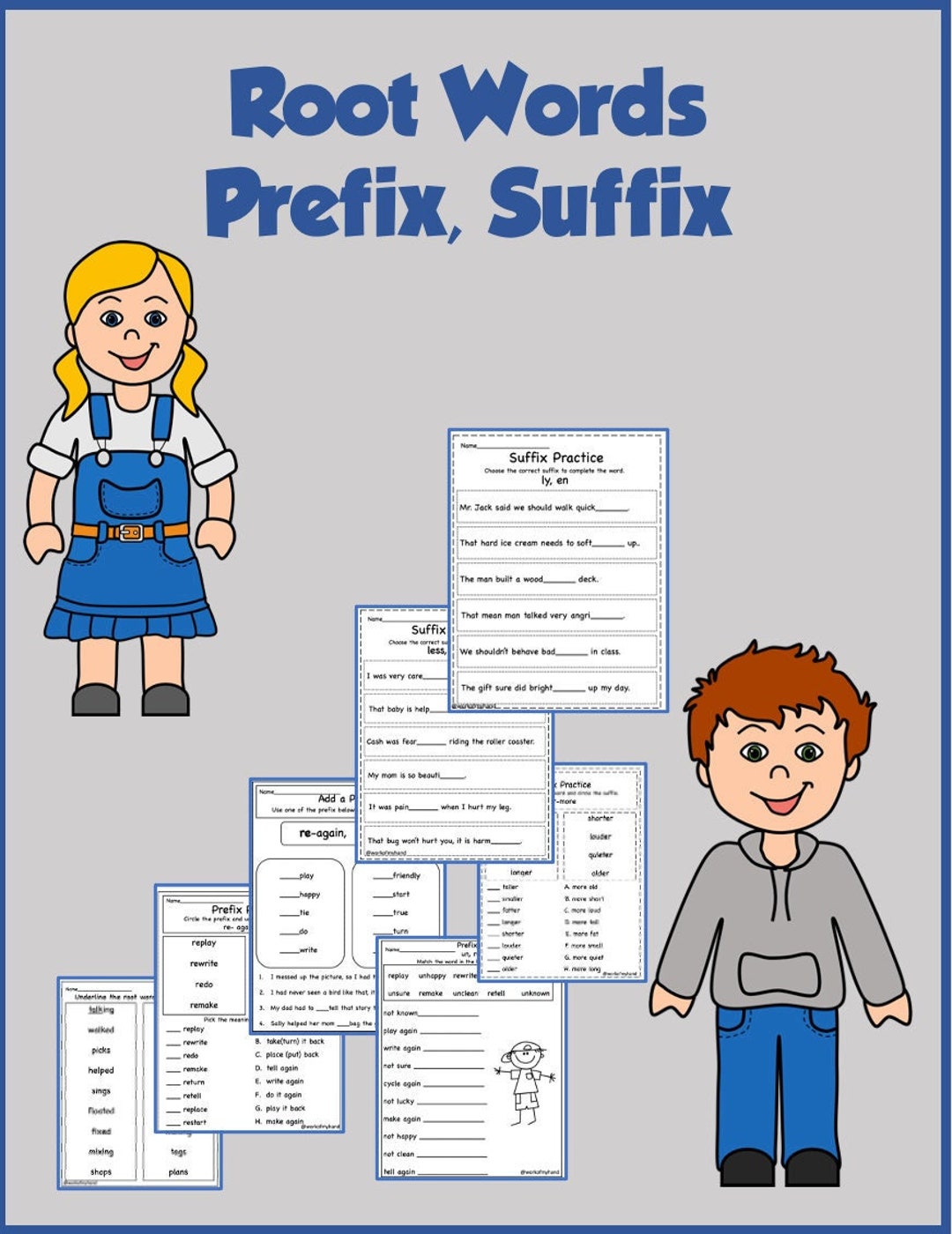 Root Word, Prefix Suffix Practice - Etsy