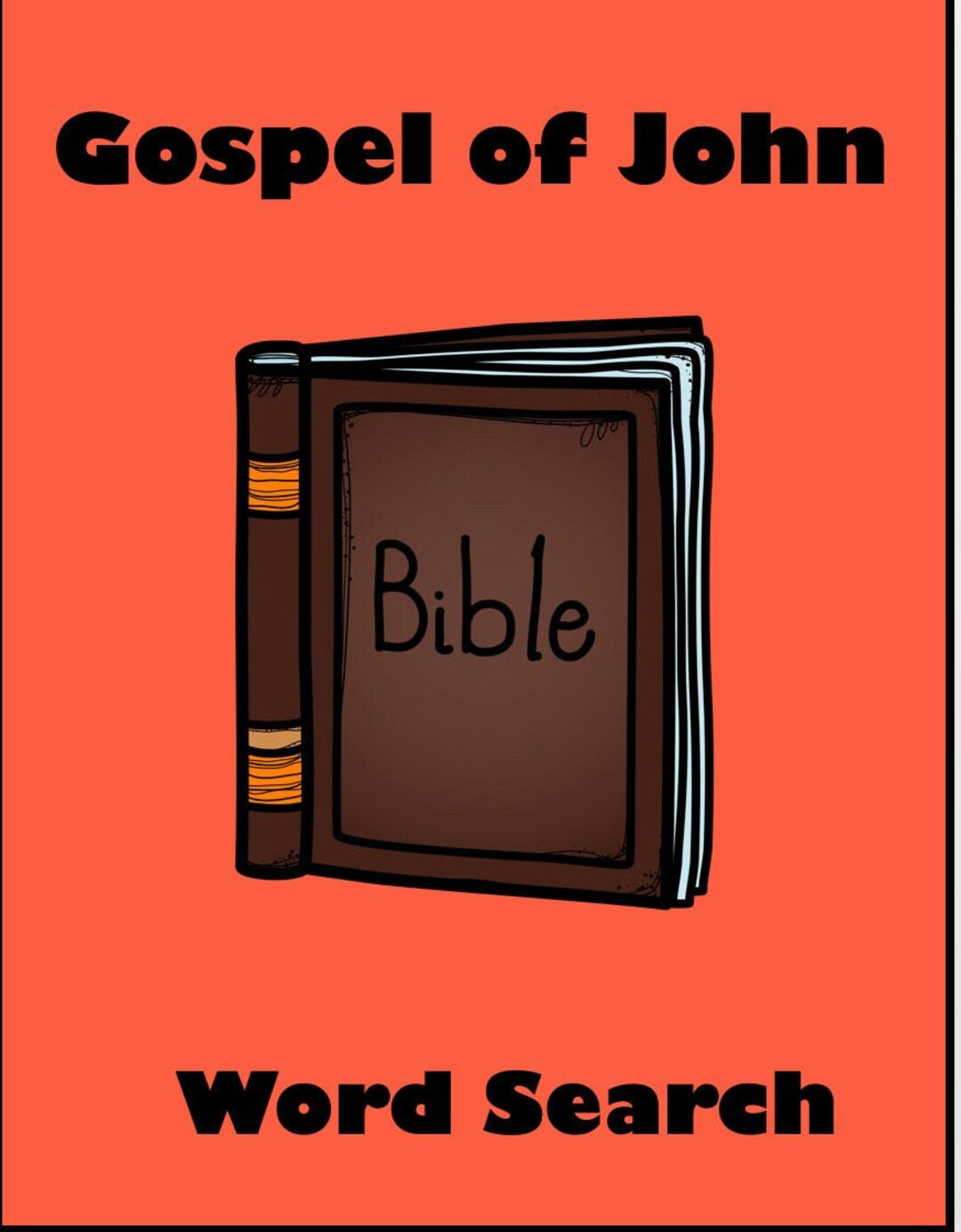 Gospel of John Word Search - Etsy