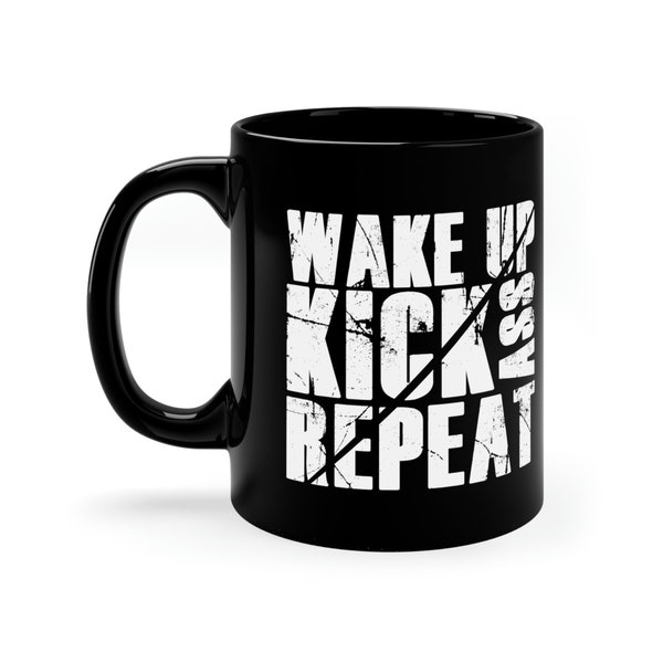 Wake up Kick Ass - Etsy