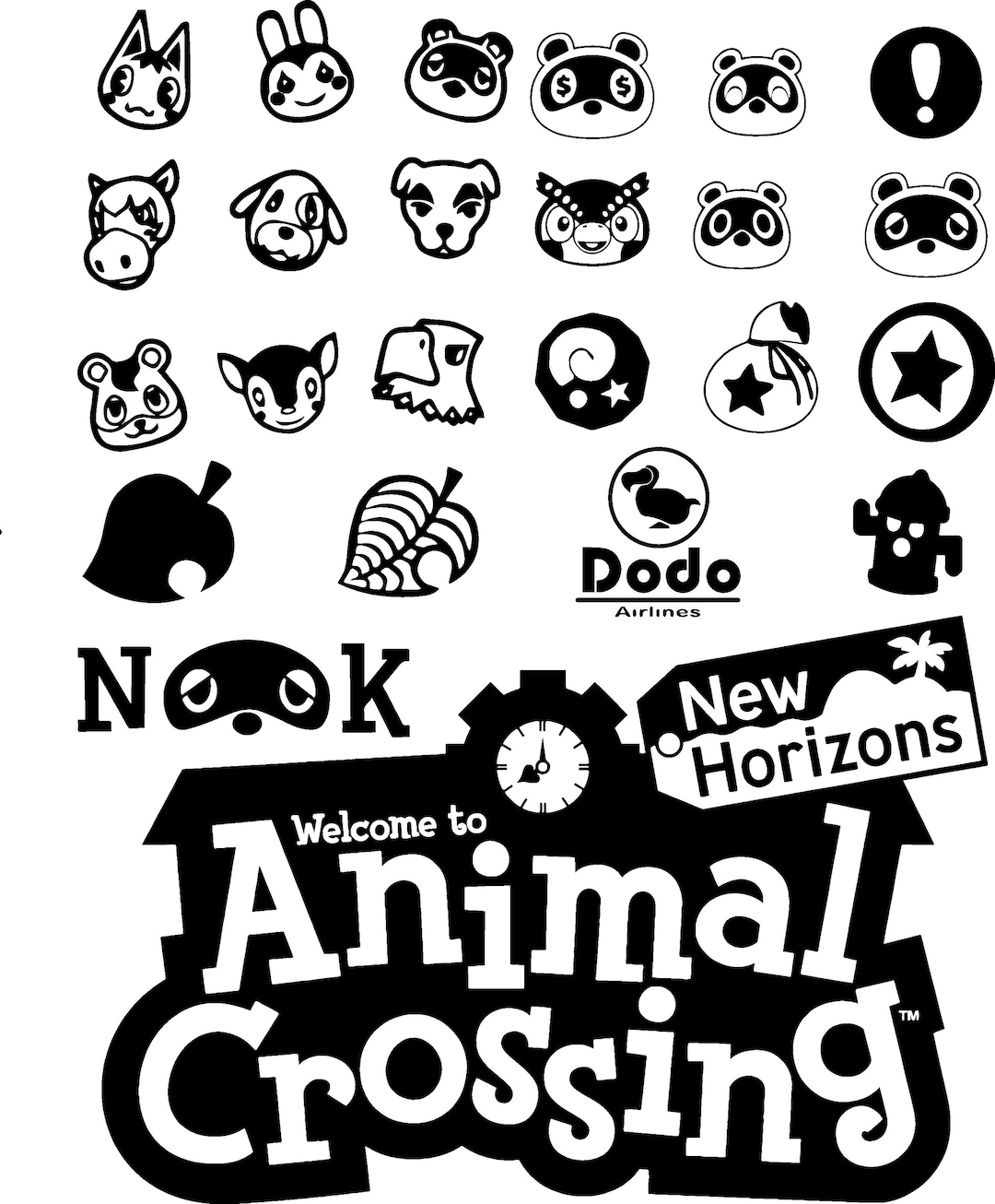 Animal Crossing SVG Bundle, Svg Bundle, Cricut Cut File, Instant ...