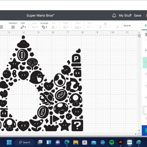 Super Mario SVG Cut Files: Mario Bros Cricut & Silhouette (digital ...
