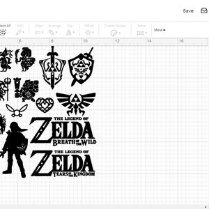 Zelda SVG Bundle: Breath of the Wild & Tears of the Kingdom (digital ...