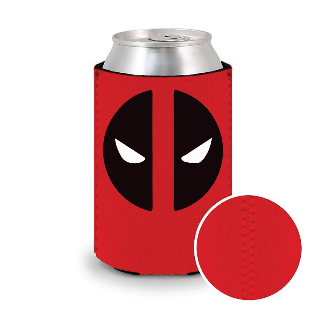 3 Red Cartoon Koozies Cartoon Can Coolers Red Koozies Red Can Coolers ...