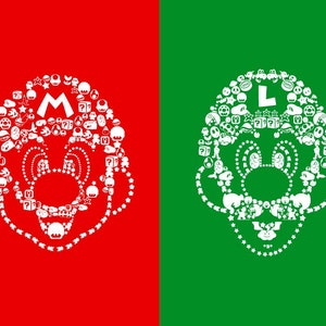 Super Mario Bros. Outline SVG: Cricut Ready Digital Files - Etsy