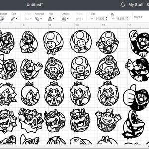 Super Mario Bros SVG Bundle: Cricut Cut Files (instant Download) - Etsy