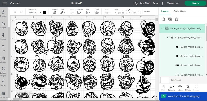 Super Mario Bros SVG Bundle: Cricut Cut Files (instant Download) - Etsy