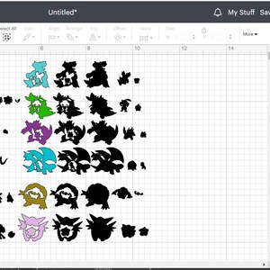 Pokemon Evolutions SVG, PNG Files for Cricut (digital Download) - Etsy