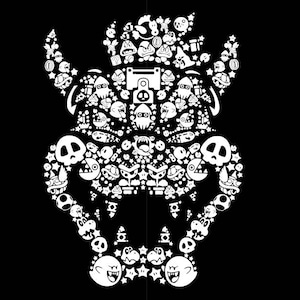 Super Mario Bros. Outline SVG: Cricut Ready Digital Files - Etsy