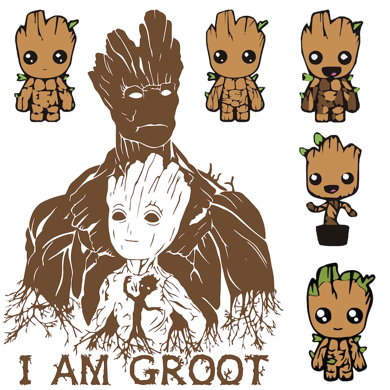 I Am Groot SVG: Guardians of the Galaxy Cricut Design (digital File ...