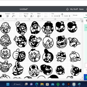 Super Mario Bros SVG Bundle: Cricut Cut Files (instant Download) - Etsy