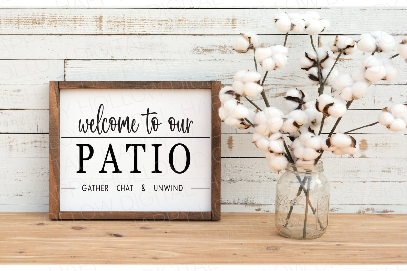 Welcome Patio Sign SVG: Outdoor Decor (digital Download) - Etsy