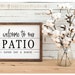Welcome Patio Sign SVG: Outdoor Decor (digital Download) - Etsy