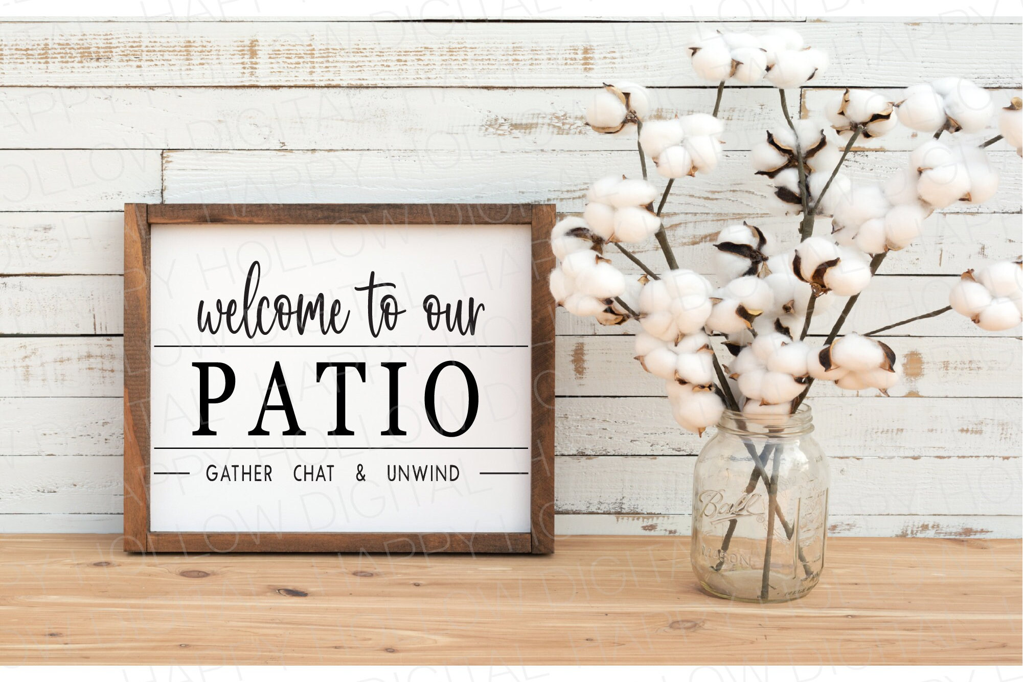 Welcome Patio Sign SVG: Outdoor Decor (digital Download) - Etsy