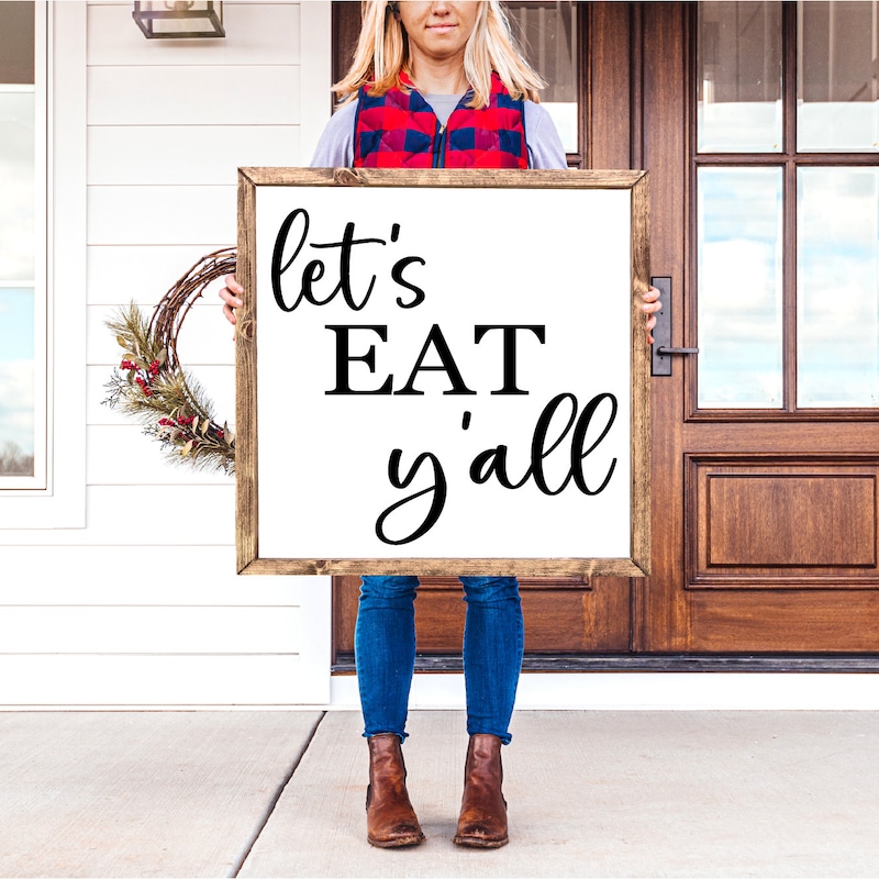 Rustic Eat Sign - Etsy