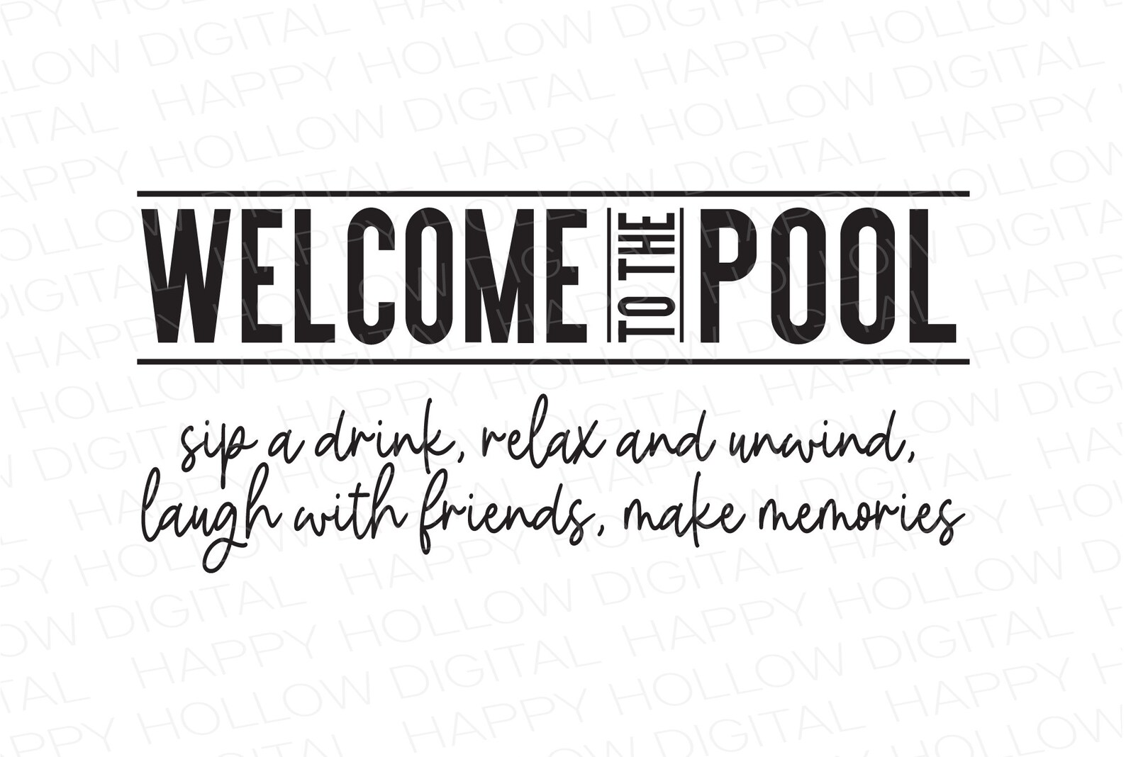 Welcome to the Pool SVG Pool Sign Pool Decor Pool Sign SVG Outdoor ...