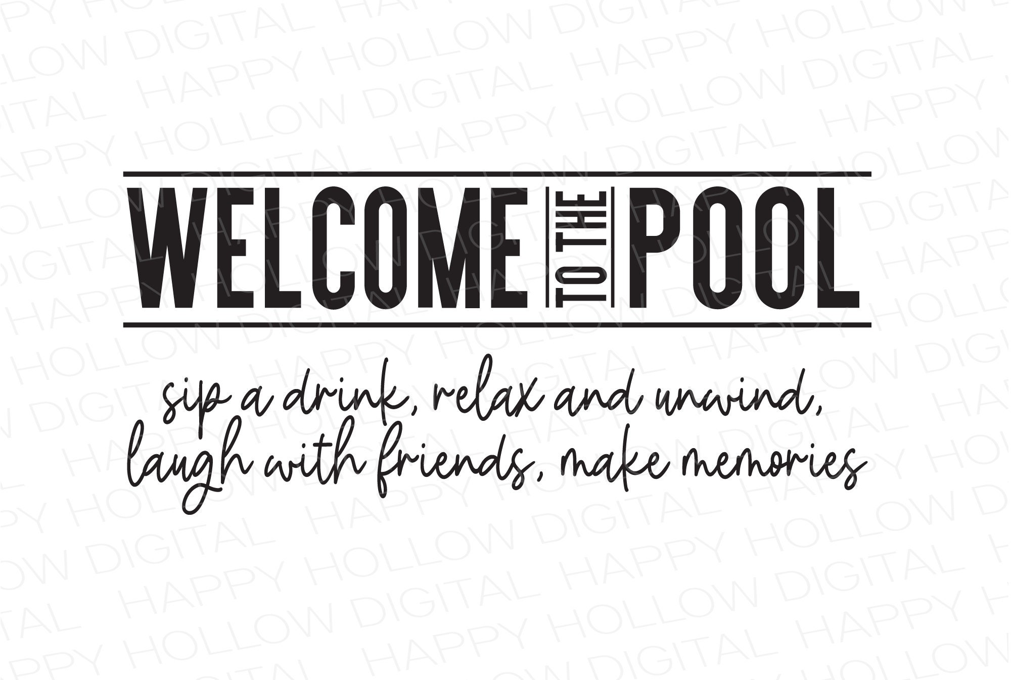 Welcome to the Pool SVG - Pool Sign - Pool Decor - Pool Sign SVG ...