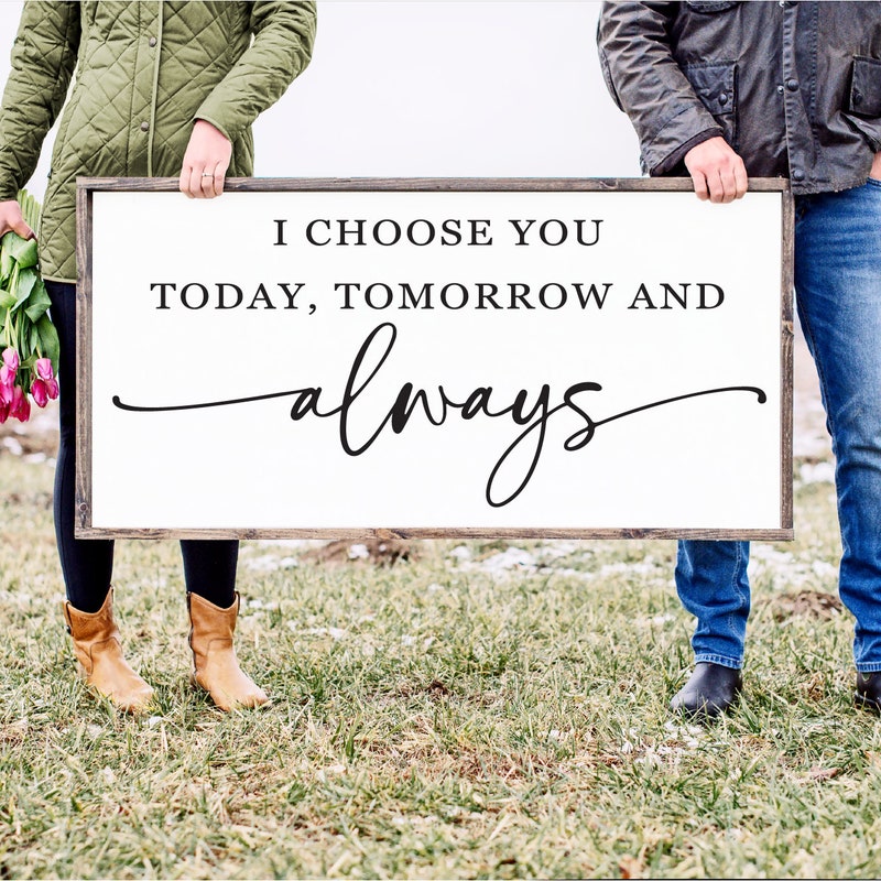 I Choose You Canvas Signs - Etsy