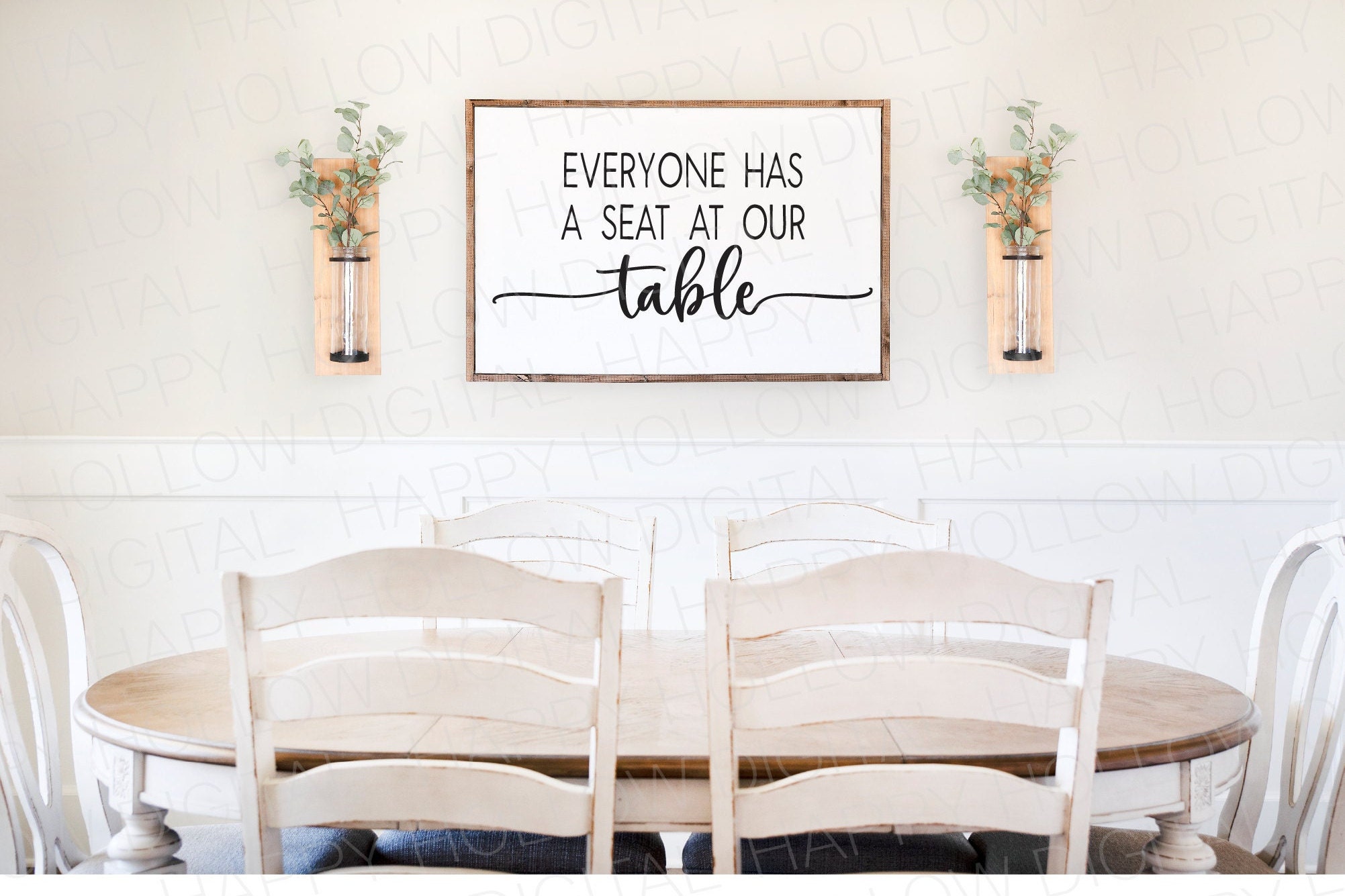 Everyone Has a Seat at Our Table SVG Farmhouse Sign Kitchen Decor ...