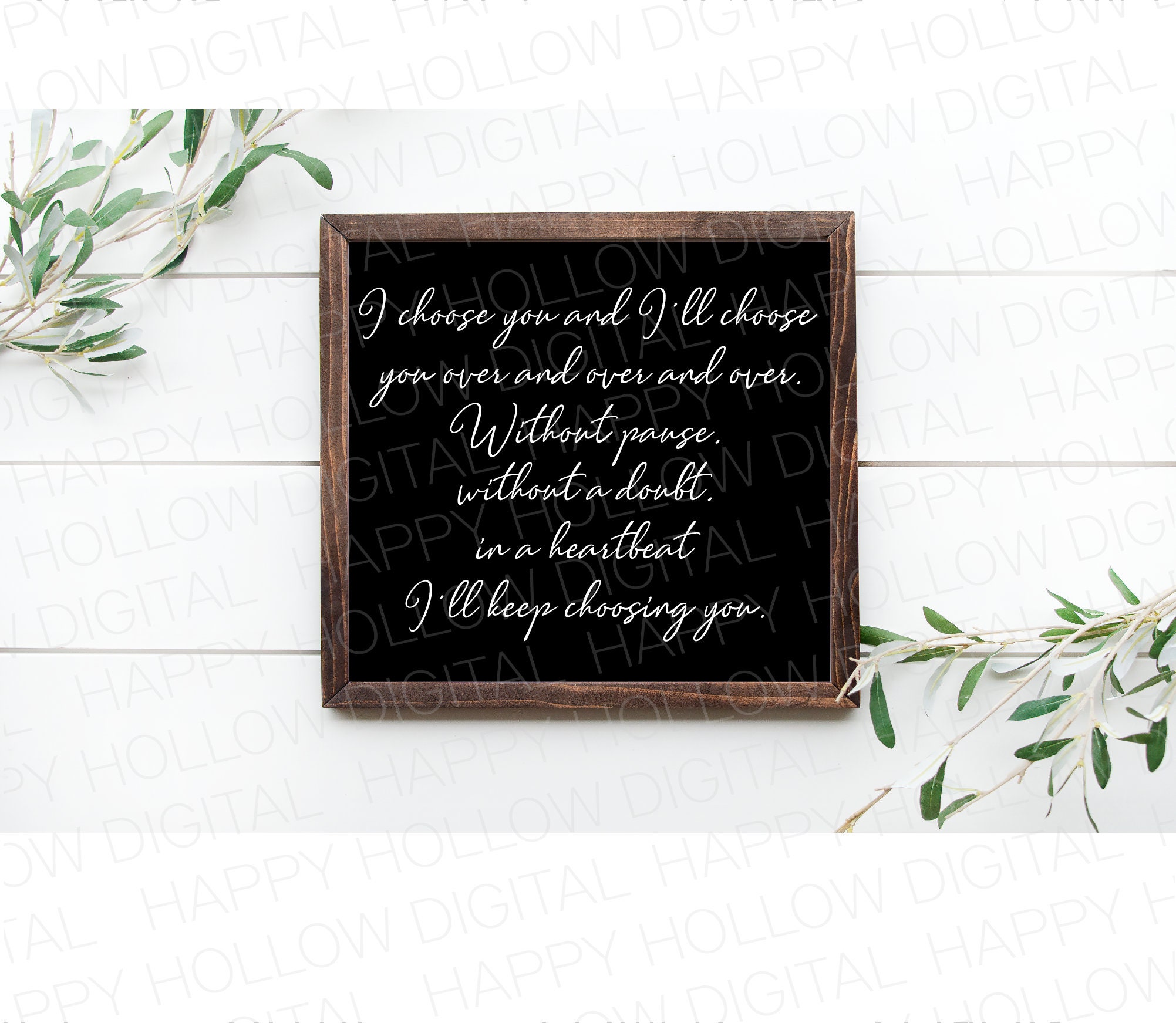 I Choose You SVG Love SVG Wedding Sign Bridal Shower Gift Wedding Gift ...