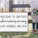 Welcome SVG Back Porch Decor Deck Sign SVG Outdoor - Etsy