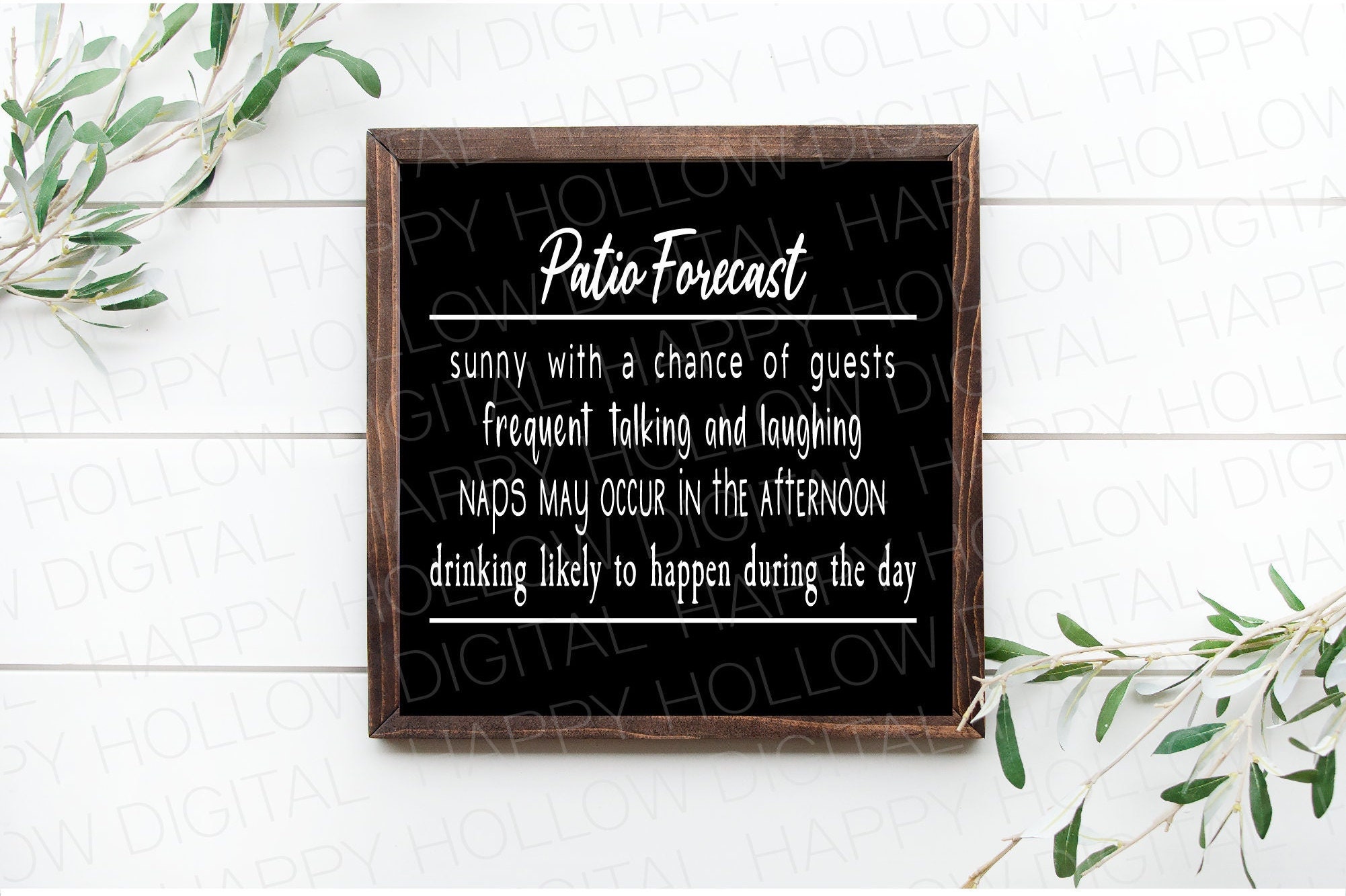 Patio Forecast Funny SVG Patio Sign SVG Outdoor Pillow - Etsy