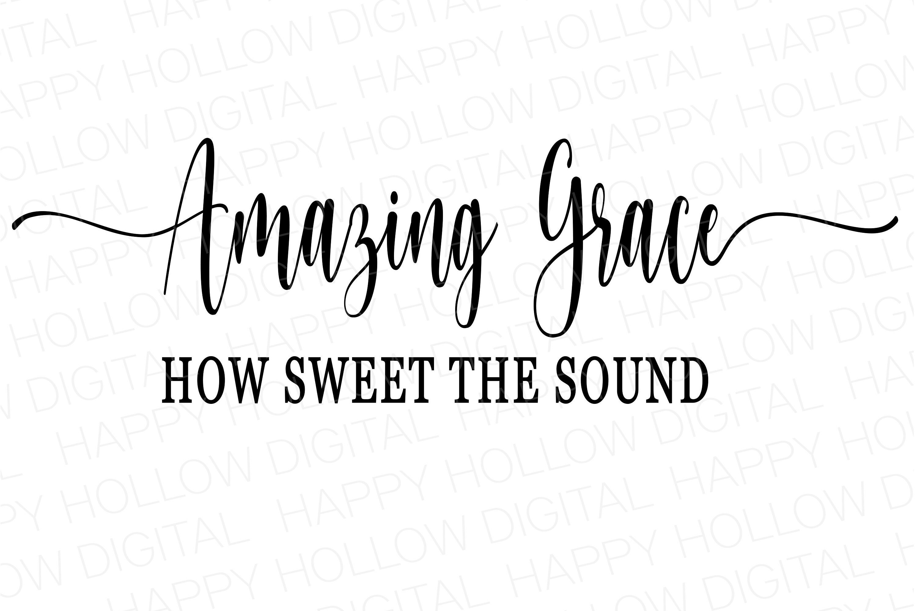 Amazing Grace SVG religious SVG Church SVG Christian Gifts Religious ...