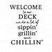 Welcome to the Deck Sign SVG - Deck Decor - Outdoor Decor - SVG File ...