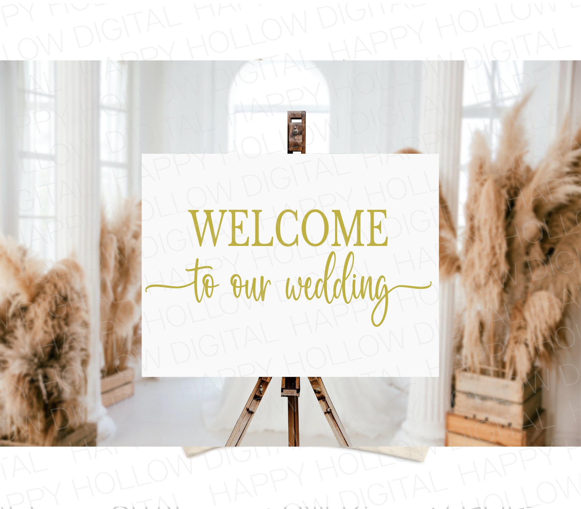Wedding Welcome Sign Cut File: Reception Decor SVG (digital Download ...