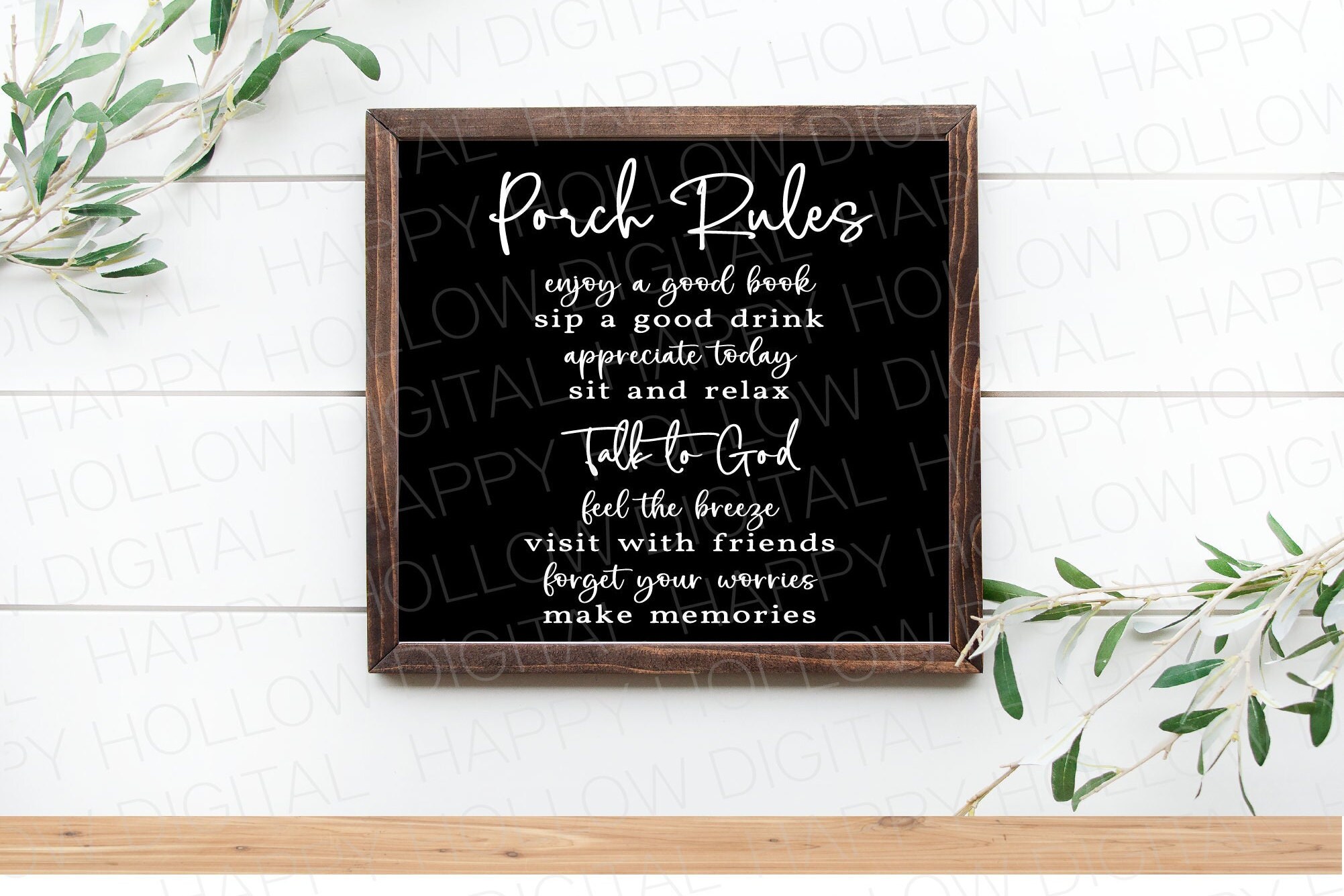 Porch Sign SVG Porch Decor Outdoor Sign Rules Sign - Etsy