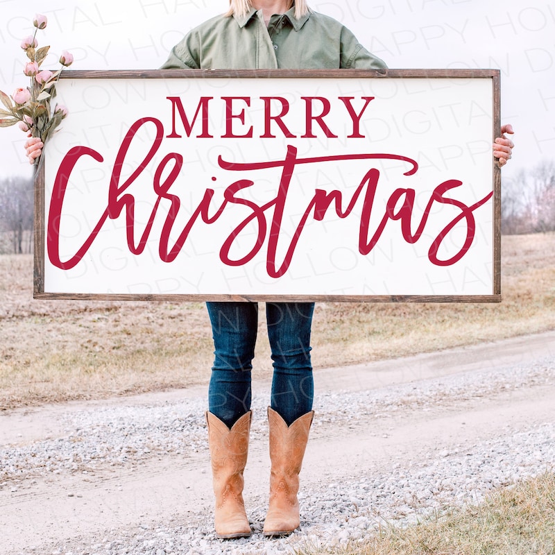 Large Christmas Sign - Etsy