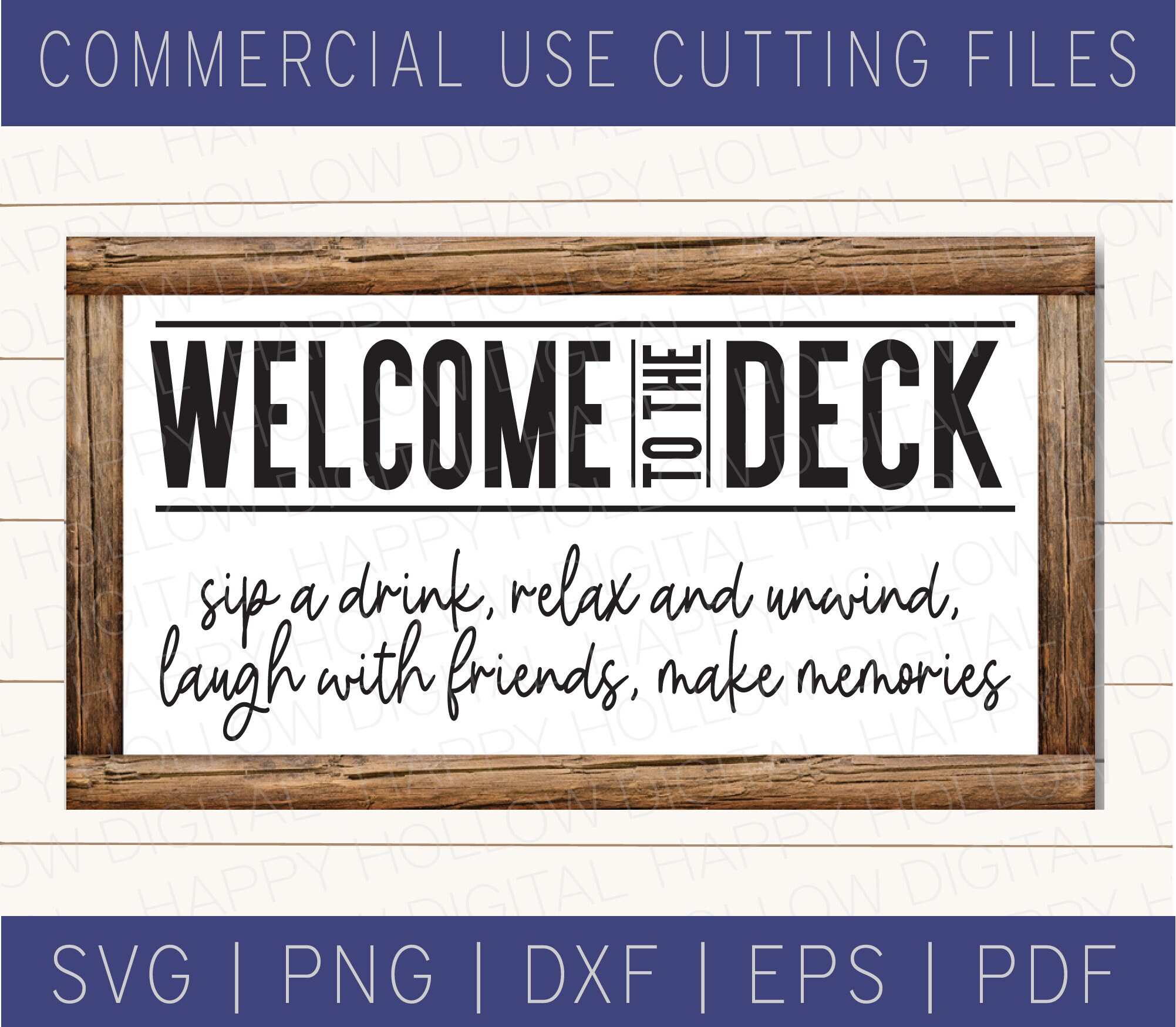 Welcome SVG Back Porch Decor Deck Sign SVG Outdoor Pillow Deck Welcome ...