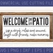 Welcome SVG - Patio Sign - Patio Decor - Patio Sign SVG - Outdoor Decor ...