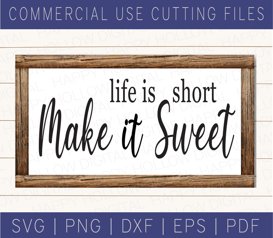 Life is SVG Cut File farmhouse Decor Rustic Home Decor - Etsy