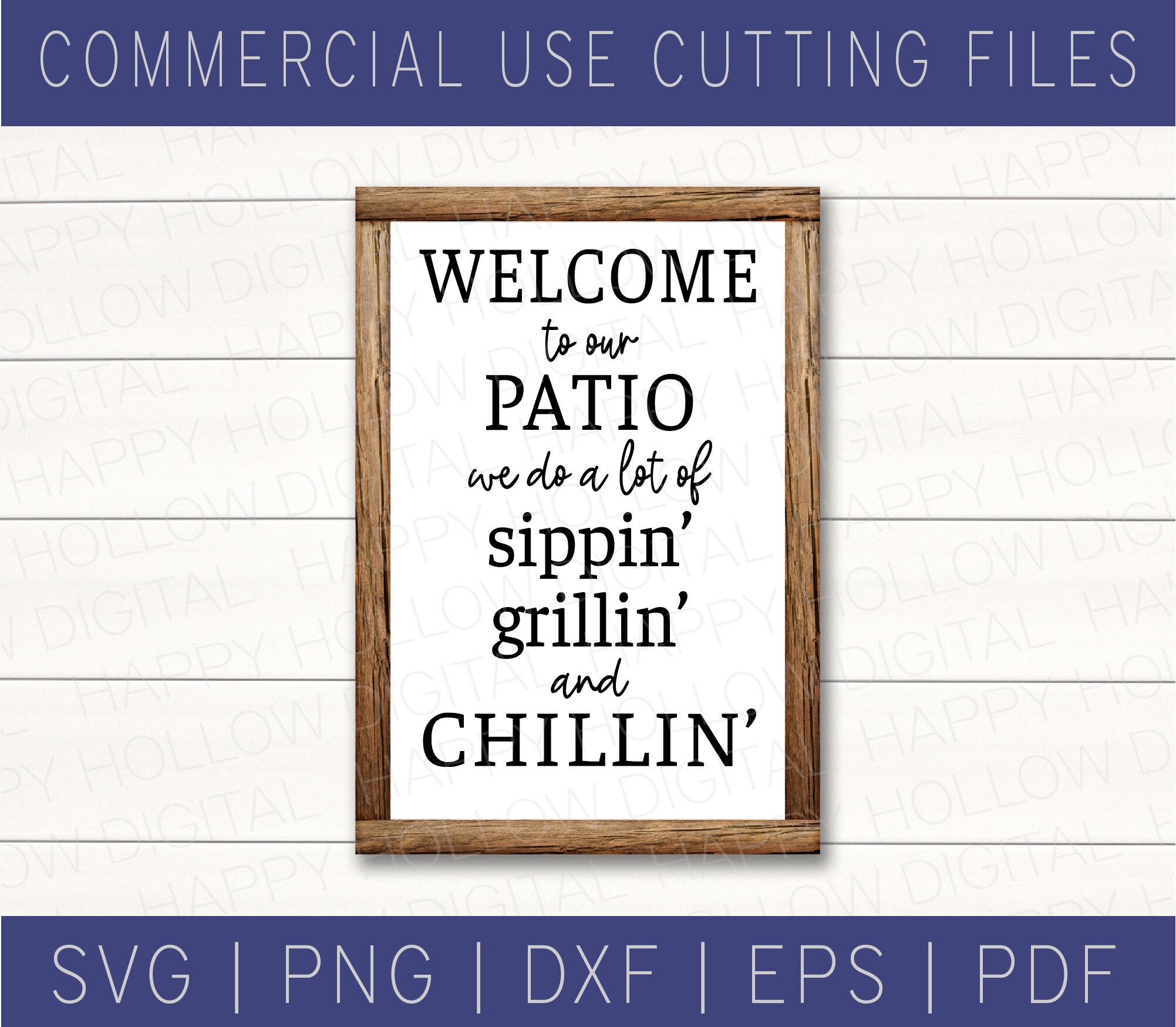 Welcome to the Patio Sign SVG – Outdoor Decor (digital Download) - Etsy